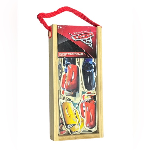 Disney | Toys | Nwt Disney Pixar Cars Wooden Magnetic Cars 6 Pieces ...